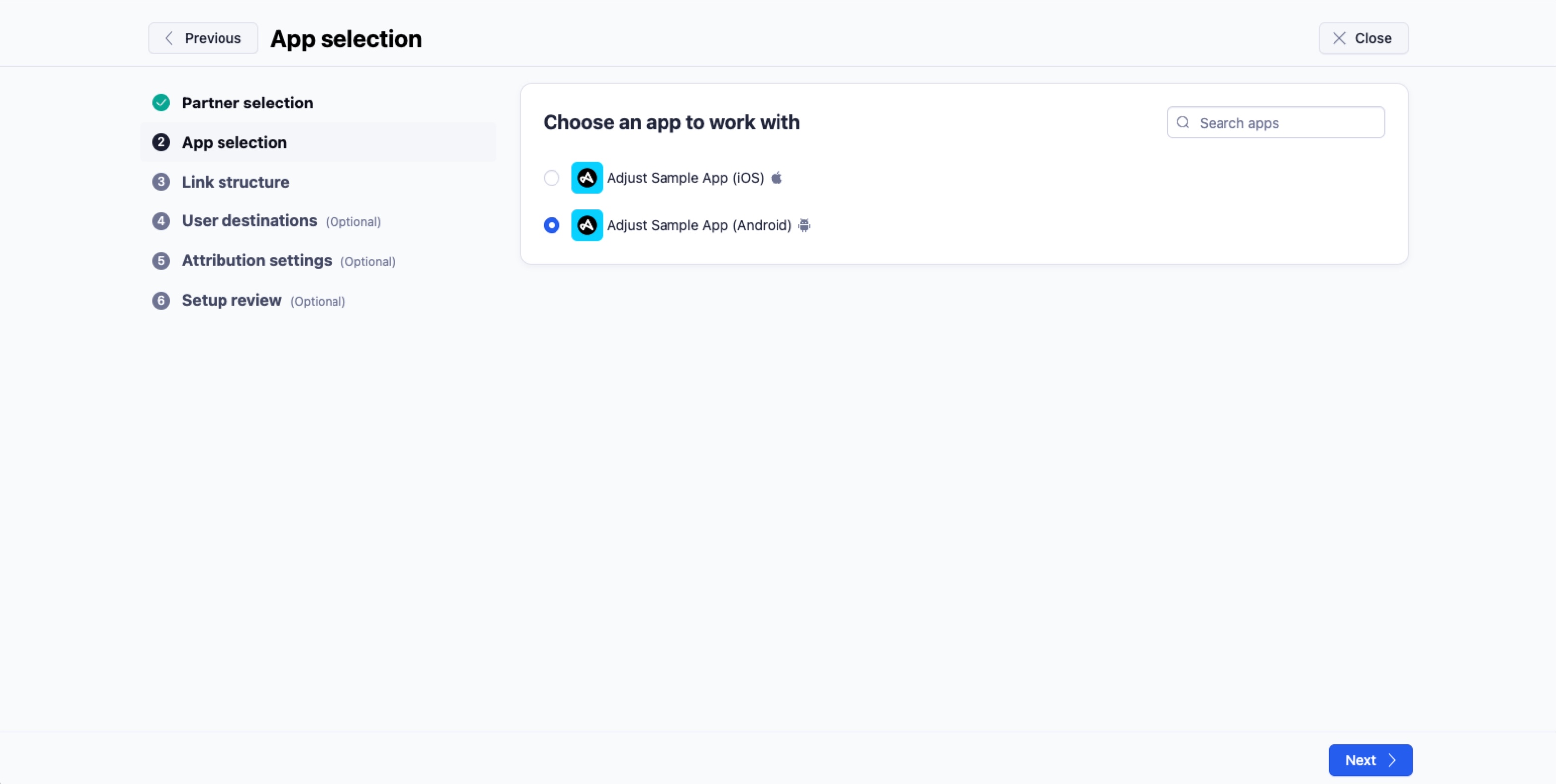 Adjust Dashboard Integration
